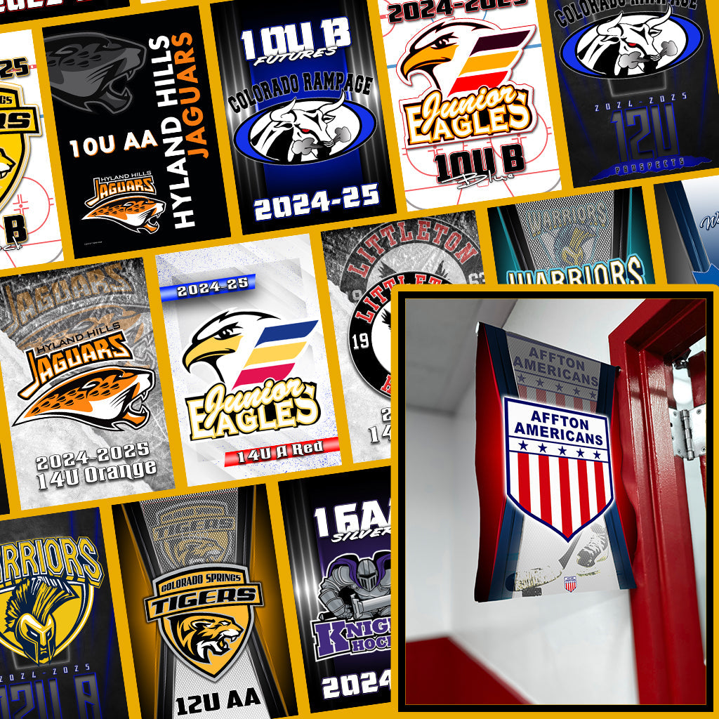 12x18 Double-Sided Magnetic Team Flags – DugoutBoards