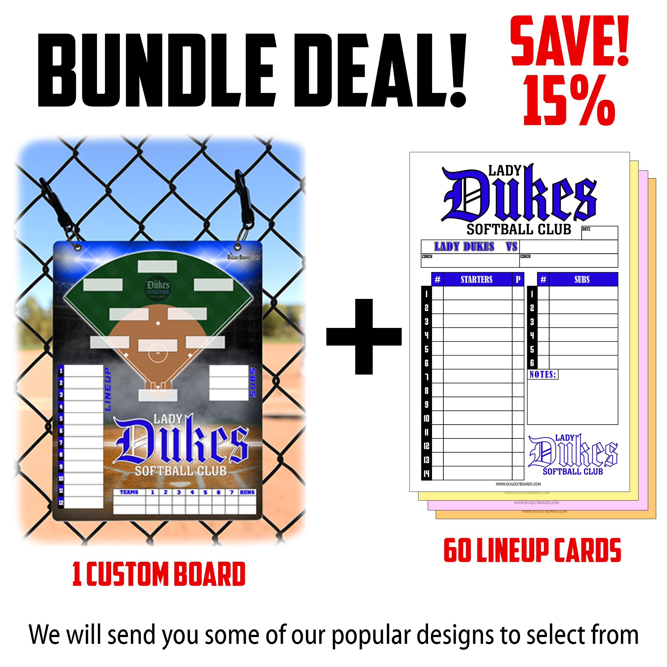 Custom Lineup Cards – DugoutBoards