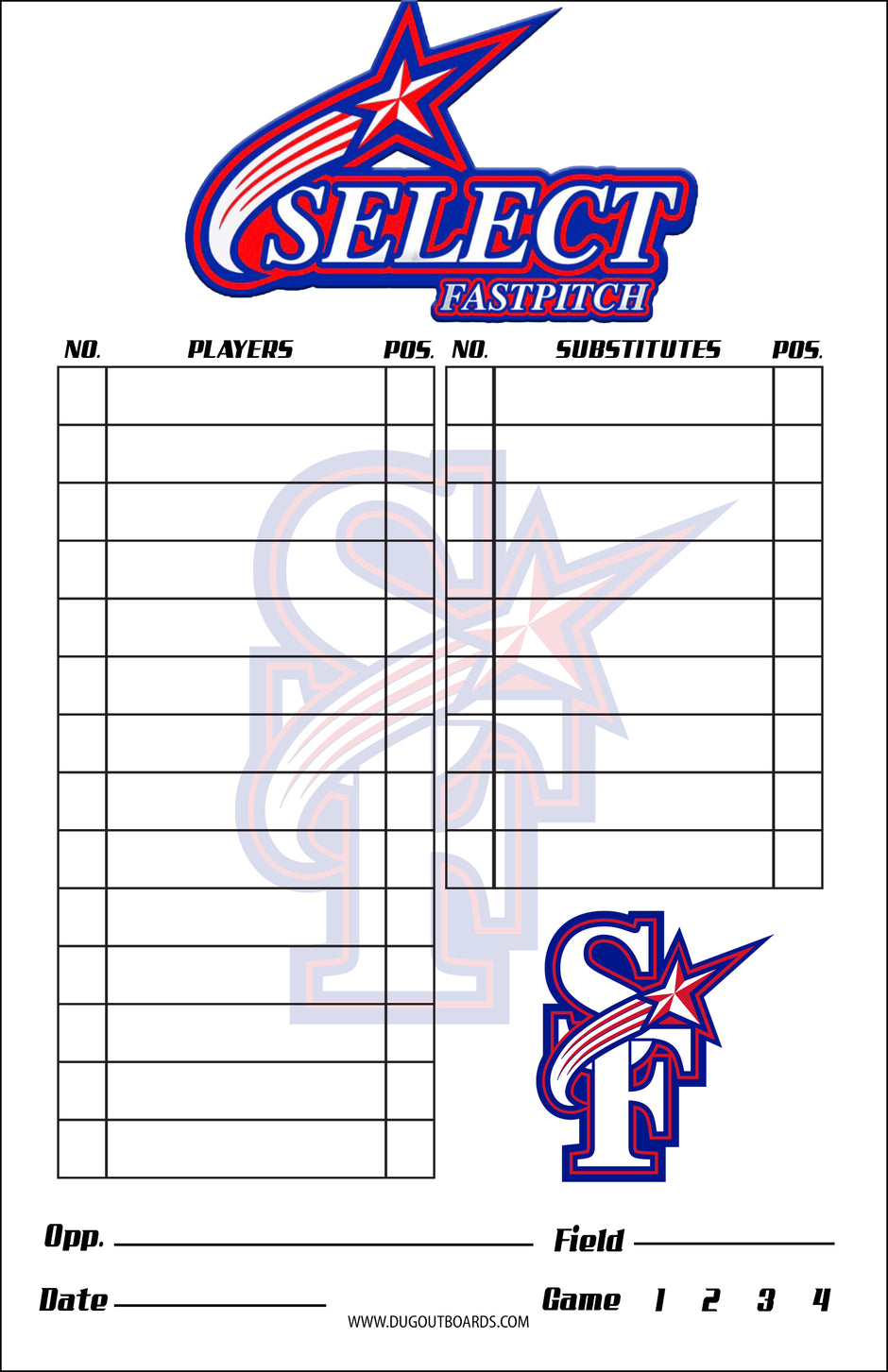Custom Lineup Cards – DugoutBoards
